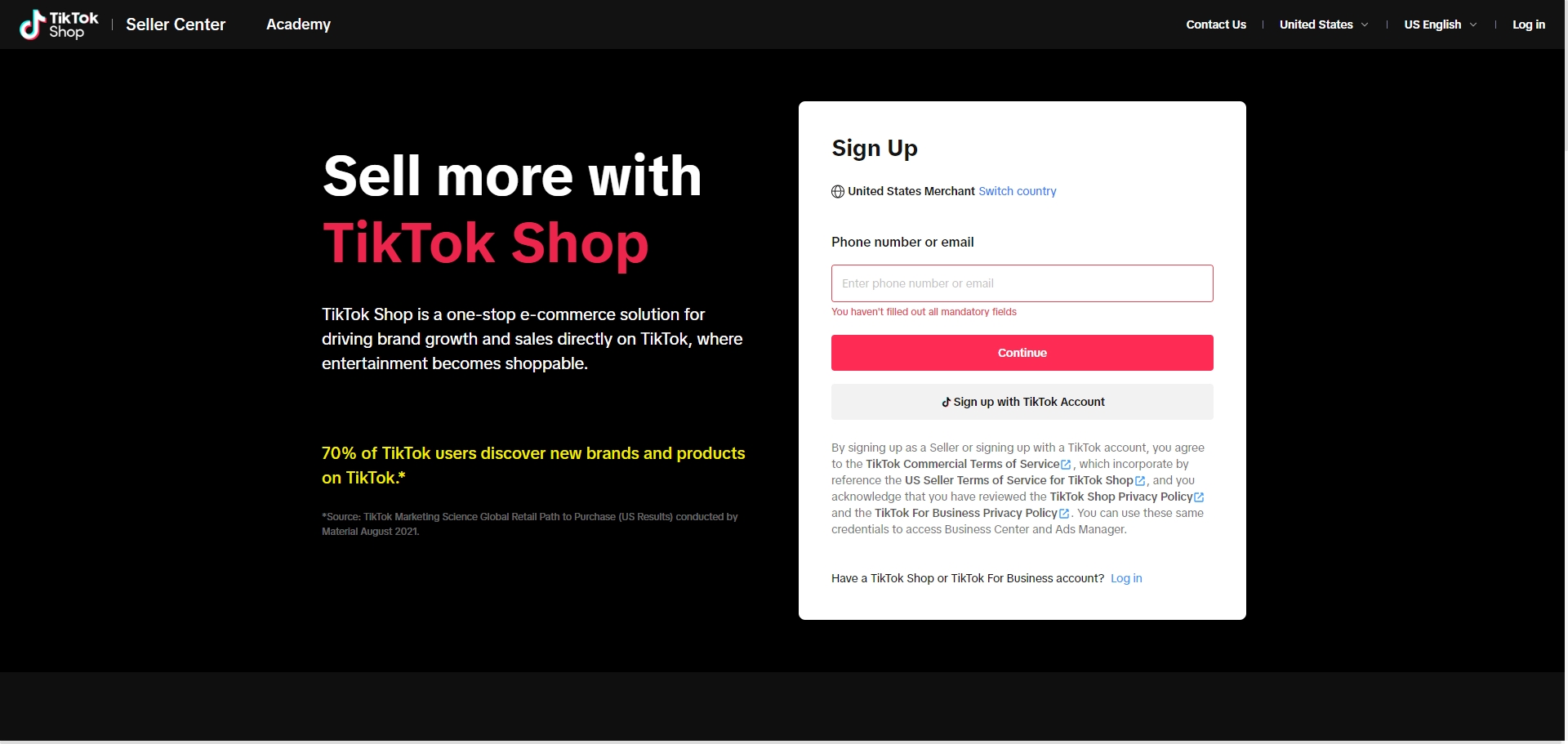 TikTok小店入驻流程（美国市场） - YinoLink易诺